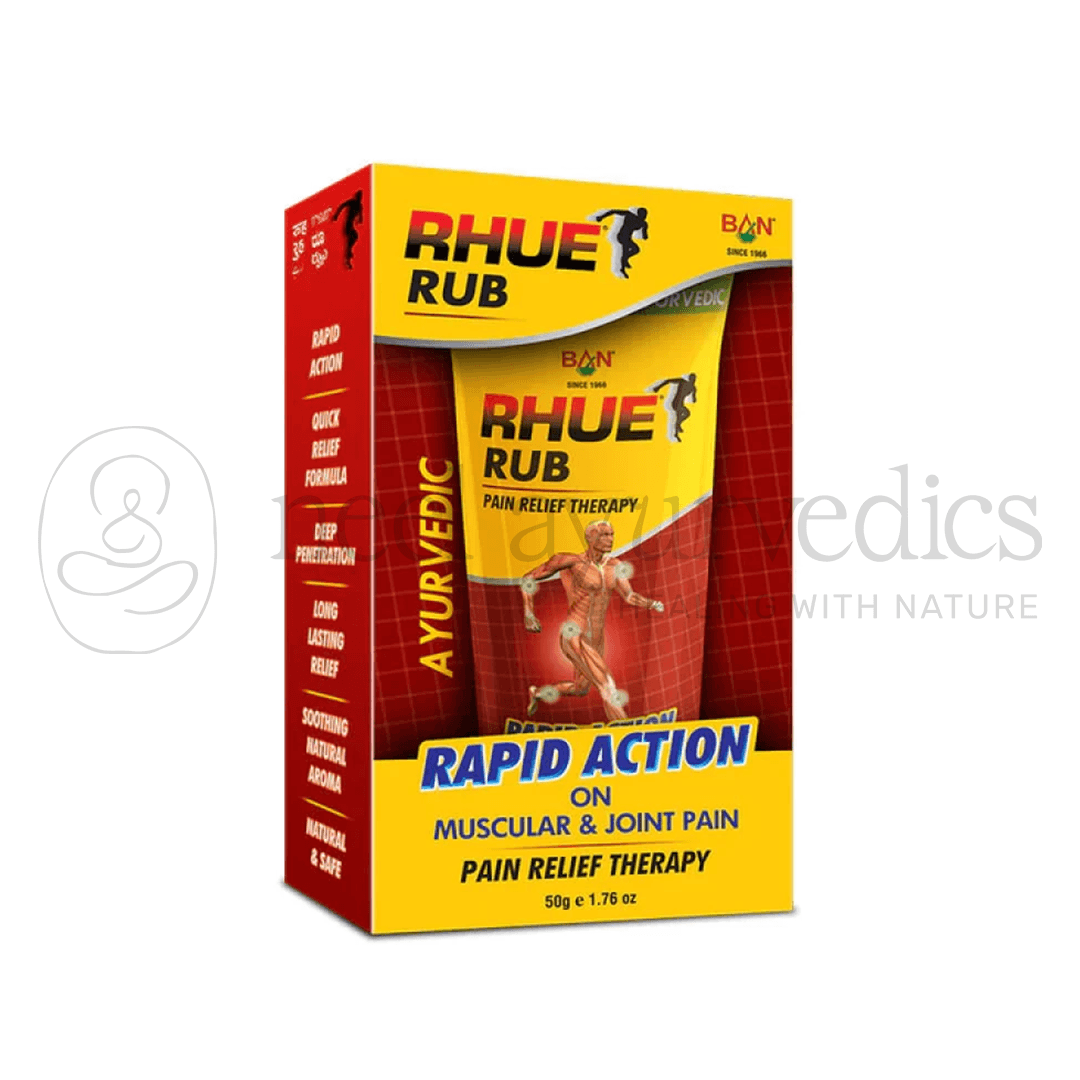 Ban Labs Rhue Rub - 50 Gm (Pack Of 2) | Effective Pain Reliever | Neel ...